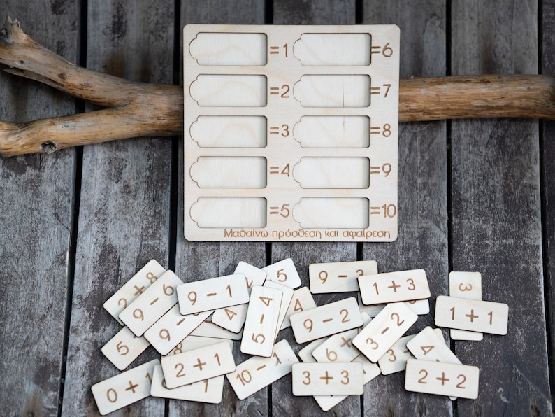 Montessori Learning Math SVG Laser Cut File Learning - Etsy