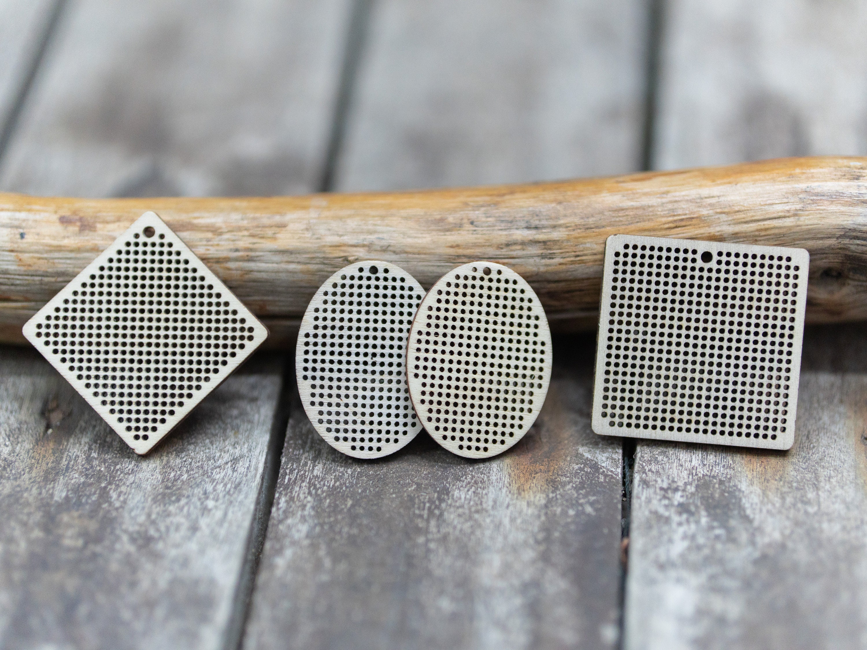 Embroidery Stitch Laser Cut Pendant Earring SVG File Cross - Etsy