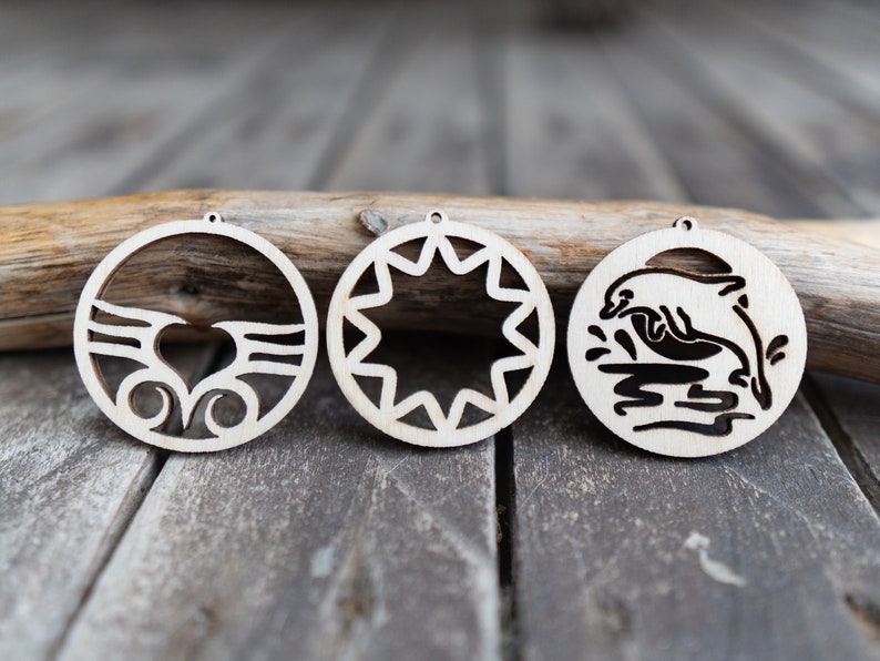 Set of 10 Laser Cut Necklace Vector SVG Files for Laser - Etsy