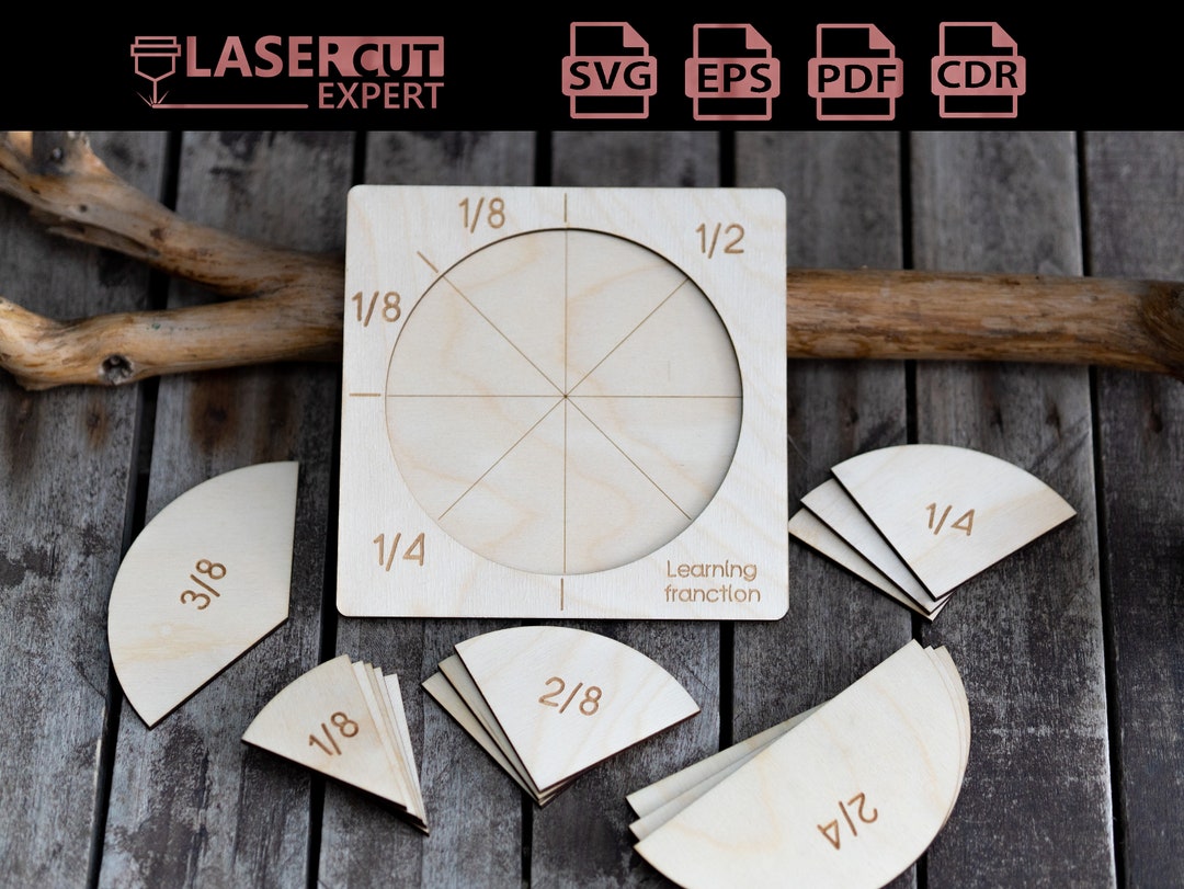 Montessori Toys | Fractional Disc Laser Cut SVG File | Digital Laser ...