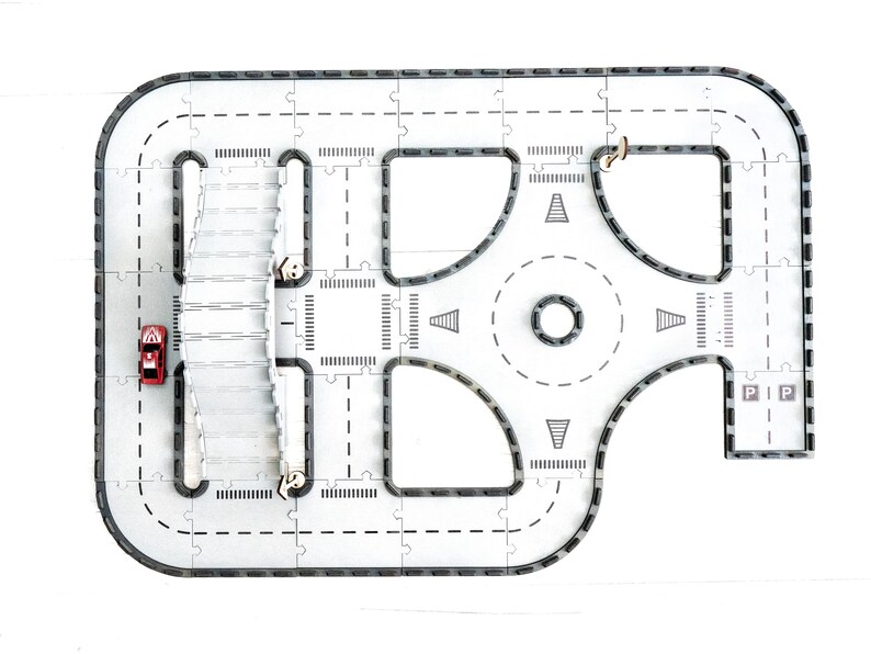 Road Tracks SVG Files for Laser Cutting Car Road Toy - Etsy