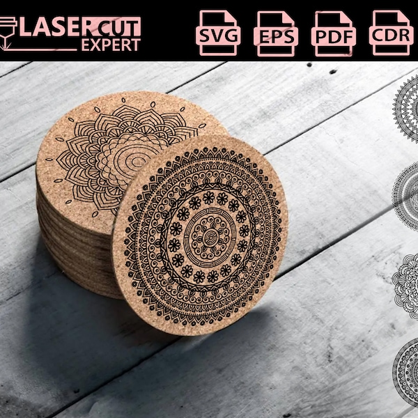 Laser Cut Coaster - Etsy