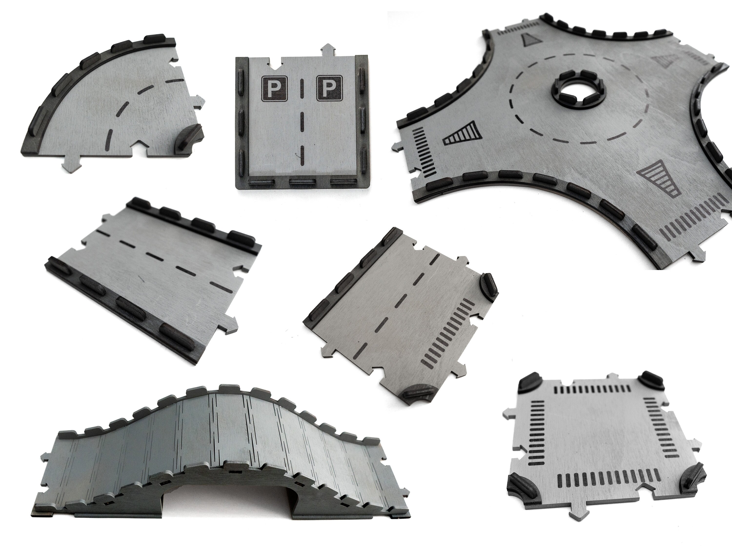 Road Tracks SVG Files for Laser Cutting Car Road Toy - Etsy Canada