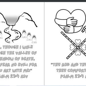 Psalm 23, Psalm 23 Printable, Psalms 23, Bible Coloring Pages, Bible ...
