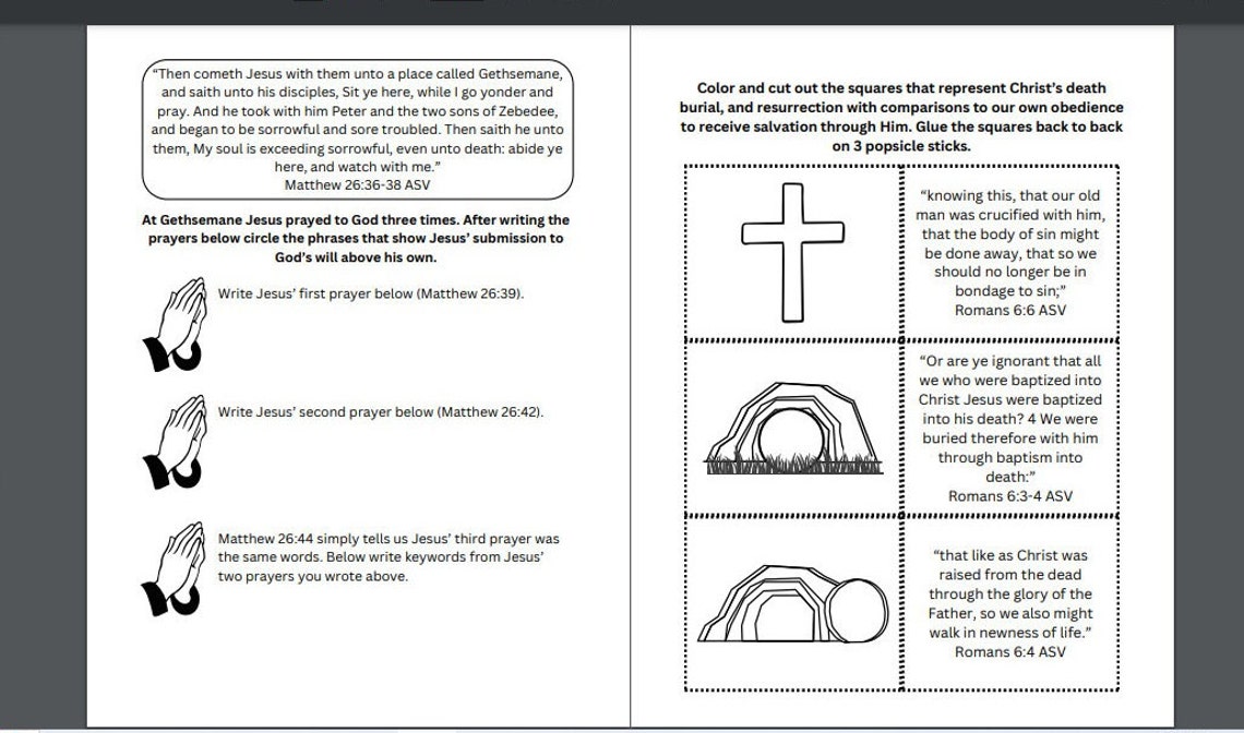 Life of Jesus, Bible Worksheets, Jesus Printable, Kids Bible Study ...