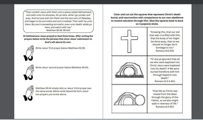 Life of Jesus, Bible Worksheets, Jesus Printable, Kids Bible Study ...