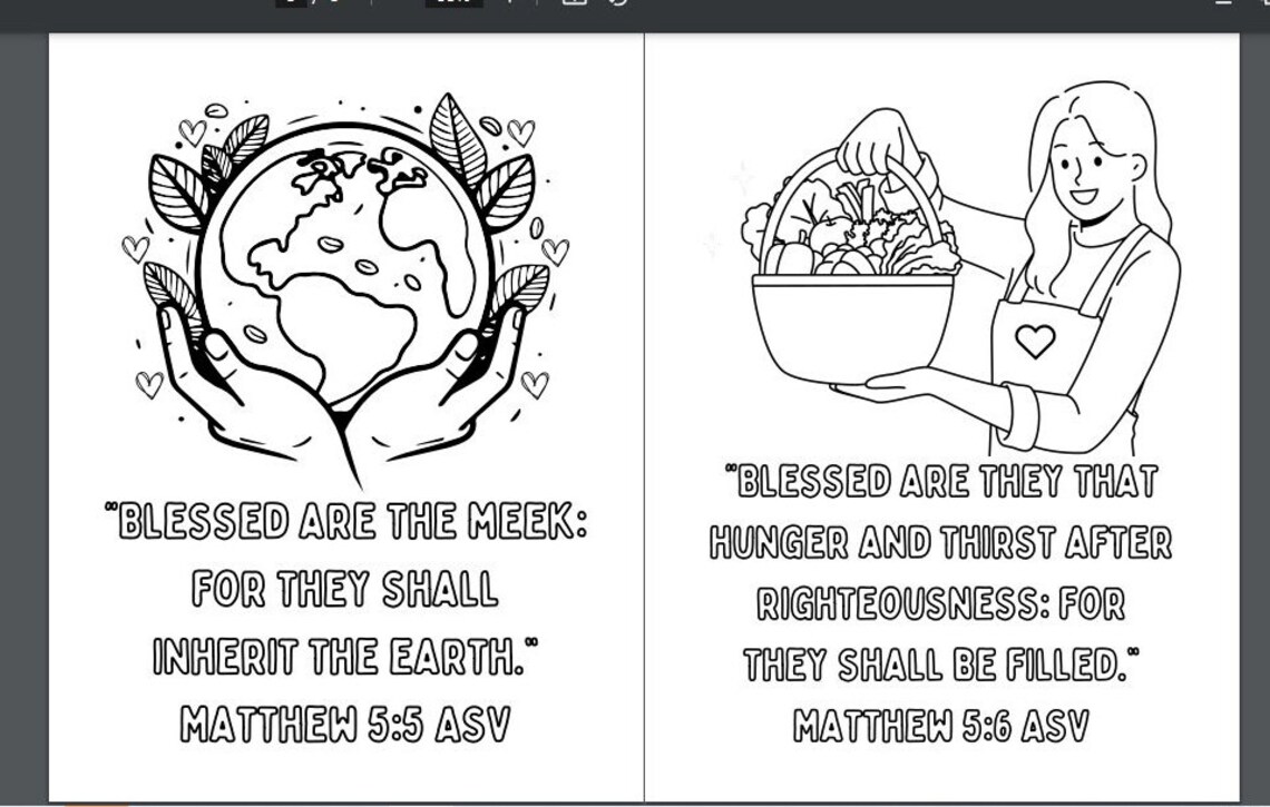 The Beatitudes, Beatitudes, Beatitudes Printable, Bible Coloring Pages ...