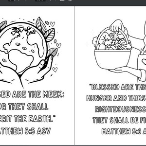 The Beatitudes, Beatitudes, Beatitudes Printable, Bible Coloring Pages ...