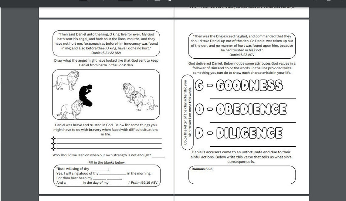 Daniel Bible, Bible Worksheets, Kids Bible Printable, Kids Bible Study ...