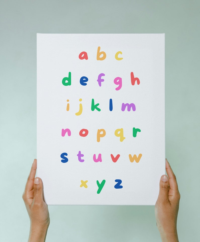 Alphabet Poster, Kids Alphabet Poster, ABC Poster, Abcs Poster, Abcs ...
