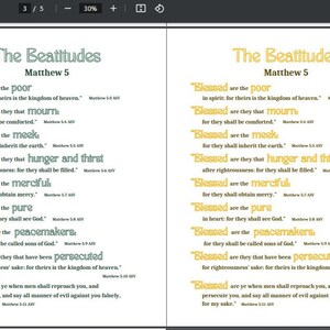 The Beatitudes, Beatitudes Poster, Beatitudes Printable, Matthew 5 ...