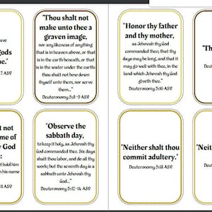10 Commandments, Kids Bible Printable, Sunday School, Bible Learning ...