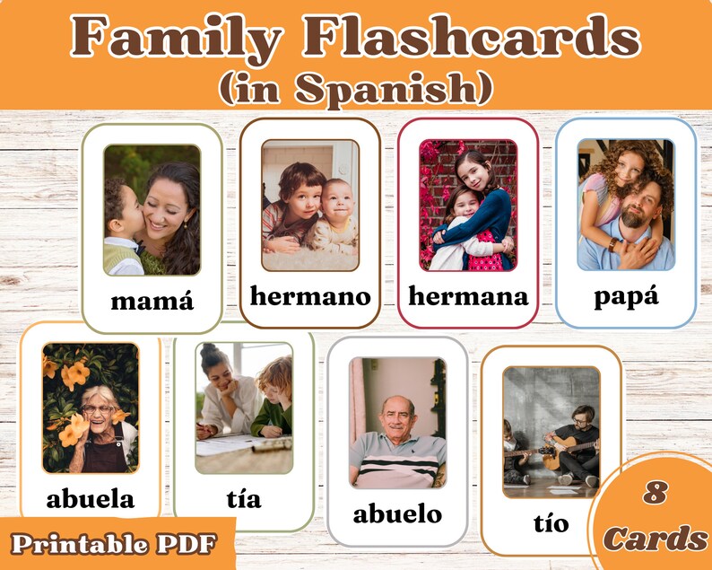 Family Flashcards, Family Flash Cards, Family Members, Flashcard ...