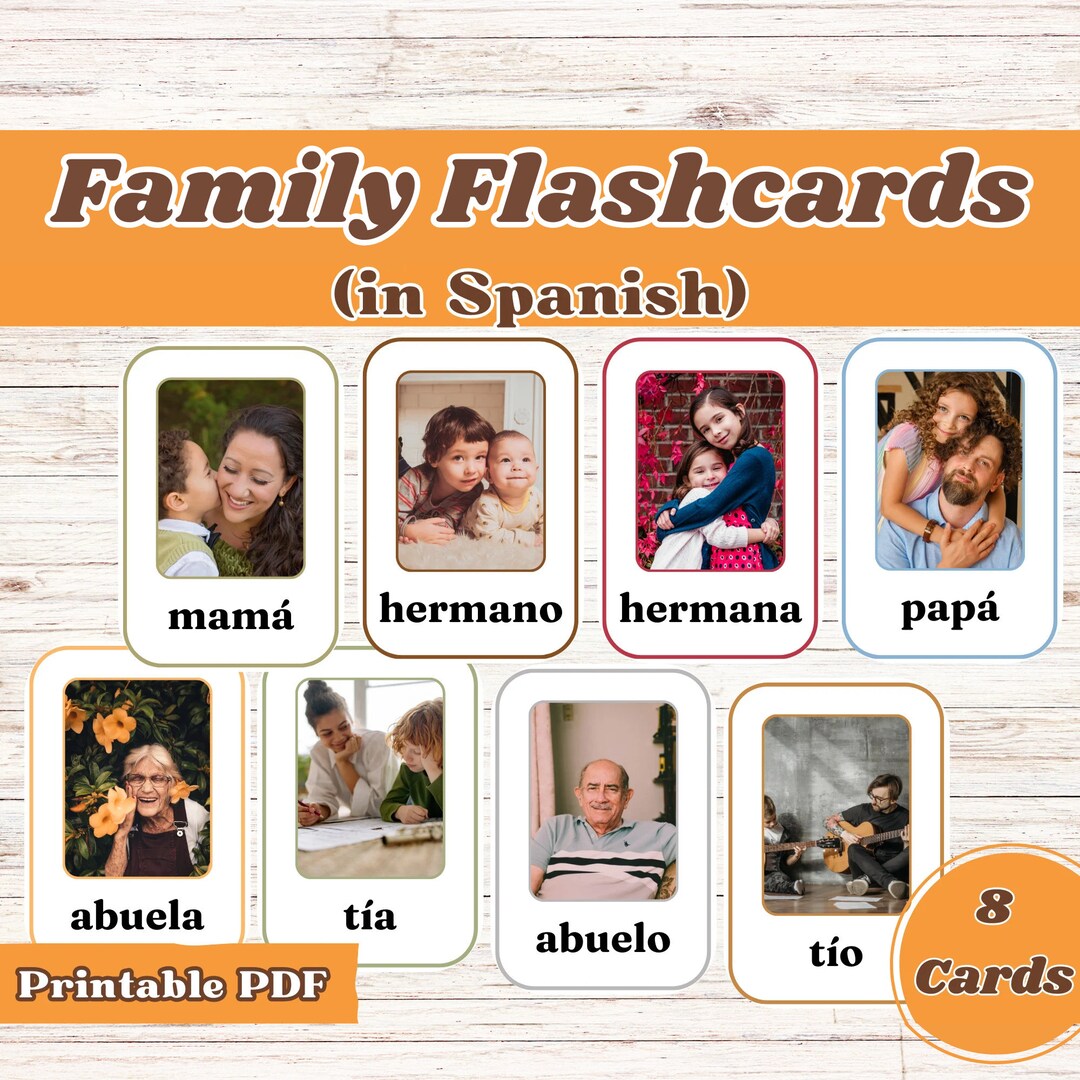 Family Flashcards, Family Flash Cards, Family Members, Flashcard ...