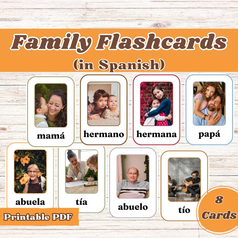 Family Flashcards, Family Flash Cards, Family Members, Flashcard ...