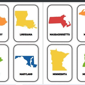 50 States, 50 US States, 50 States for Kids, US Geography, Kids ...
