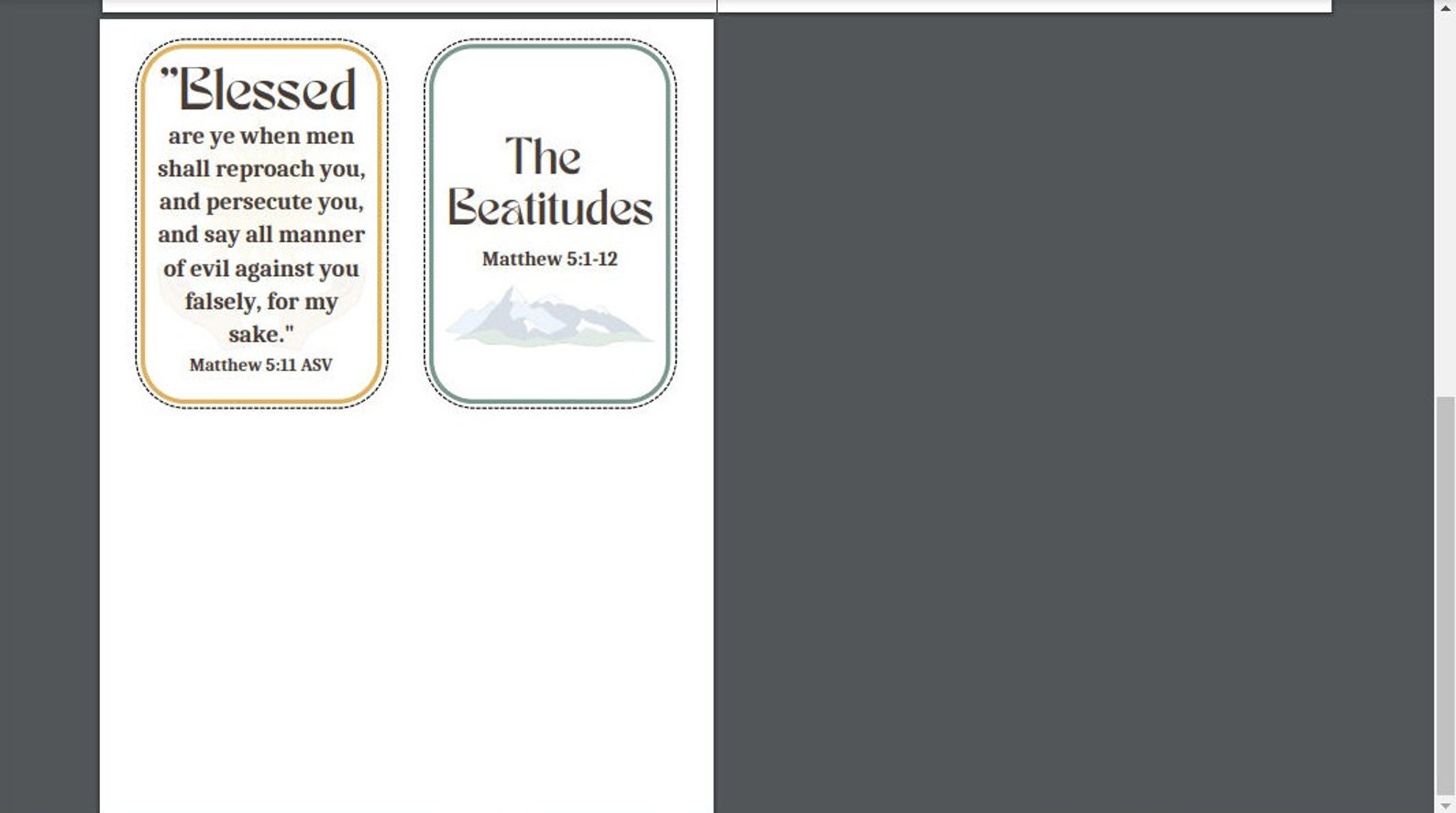 The Beatitudes, Beatitudes, Beatitudes Printable, Matthew 5, Sunday ...