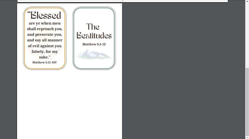 The Beatitudes, Beatitudes, Beatitudes Printable, Matthew 5, Sunday ...
