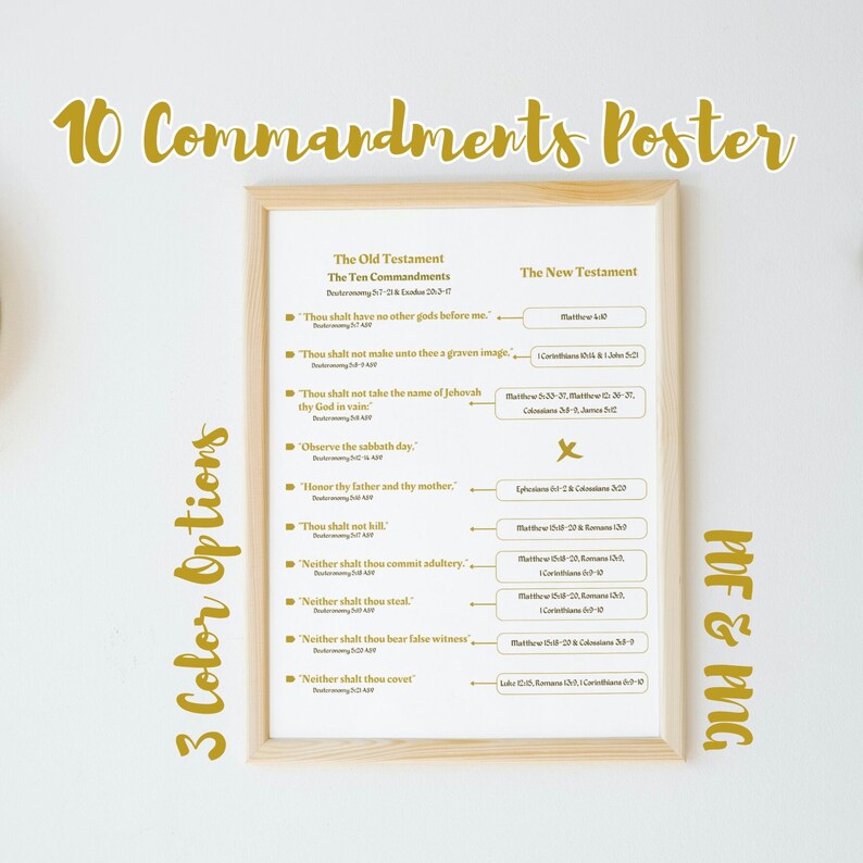 The 10 Commandments, the Ten Commandments, 10 Commandments, Ten ...