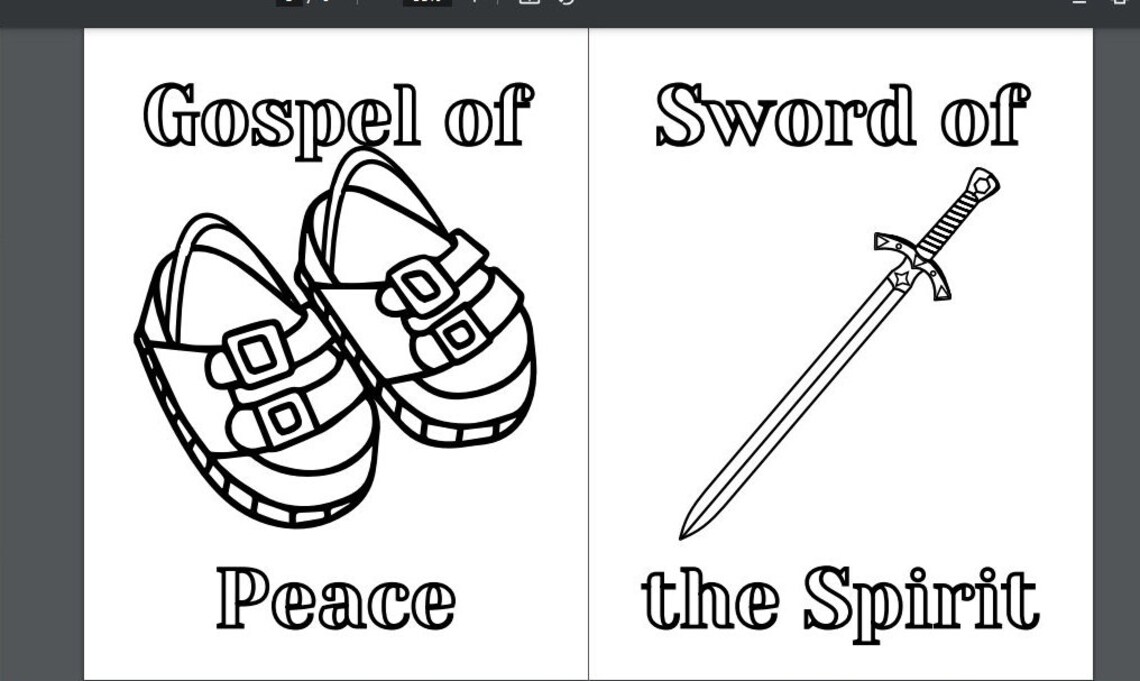 Armor of God, God’s Armor, Ephesians 6, Bible Coloring Pages, Bible ...