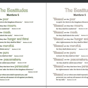 The Beatitudes, Beatitudes Poster, Beatitudes Printable, Matthew 5 ...