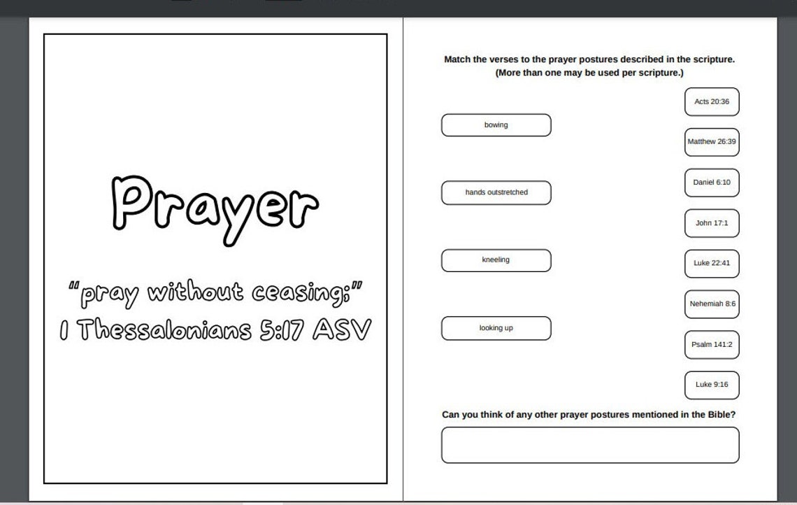 Prayer Worksheet, How to Pray, Childrens Prayer, Kids Prayer, Kids ...
