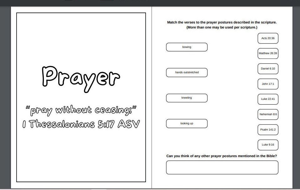 Prayer Worksheet, How to Pray, Childrens Prayer, Kids Prayer, Kids ...