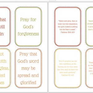 How to Pray, Kids Prayer Cards, Childrens Prayer, Bible Flashcards ...