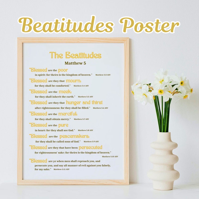 Beatitudes - Etsy