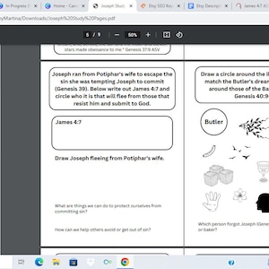 Story of Joseph, Bible Activity Pages, Bible Worksheets, Kids Bible ...