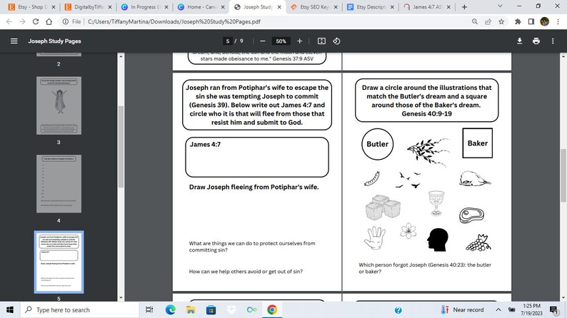 Story of Joseph, Bible Activity Pages, Bible Worksheets, Kids Bible ...