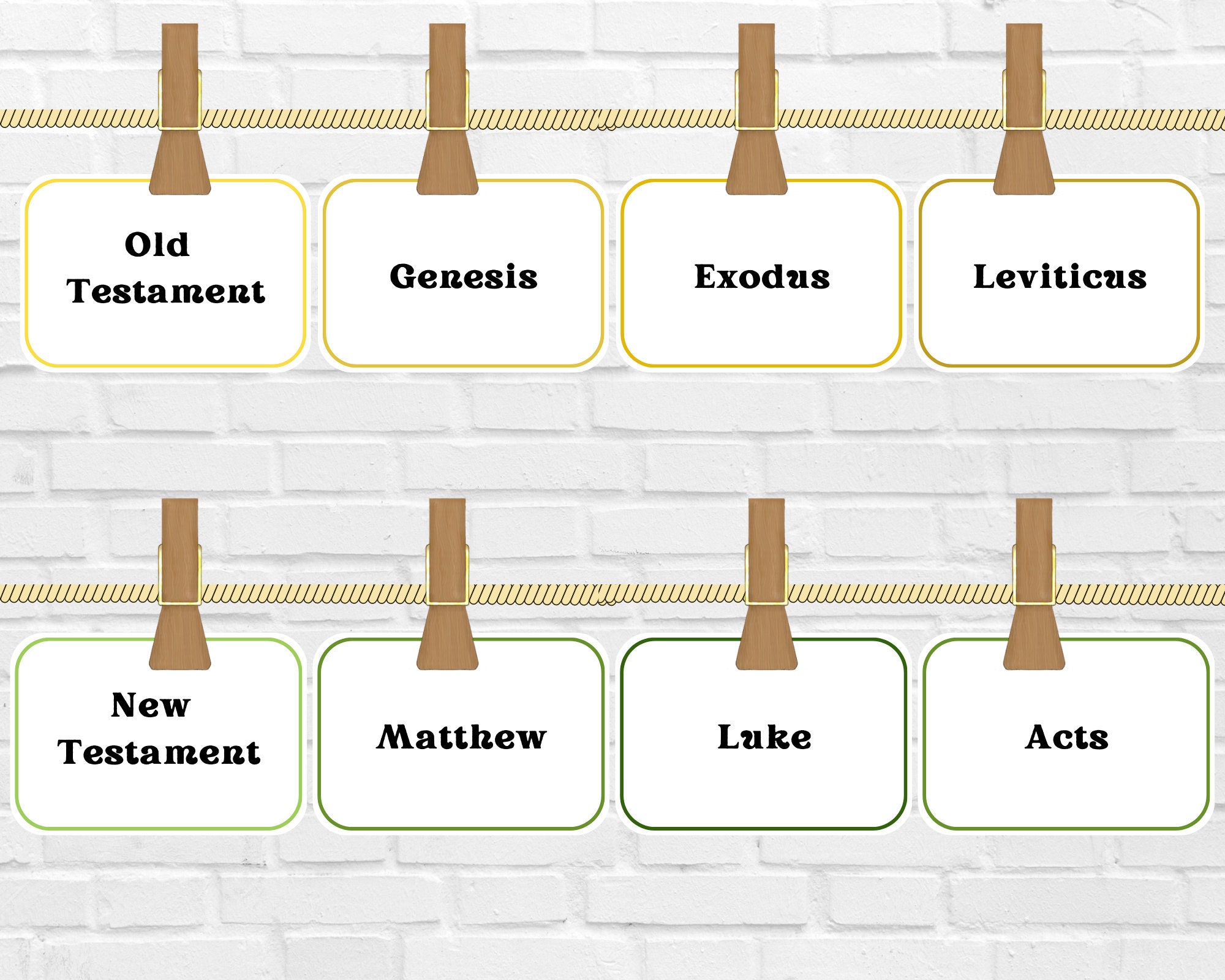 Books of the Bible Flashcards, Books of Bible Cards for Kids, Kids ...