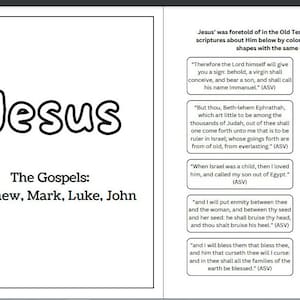 Life of Jesus, Bible Worksheets, Jesus Printable, Kids Bible Study ...