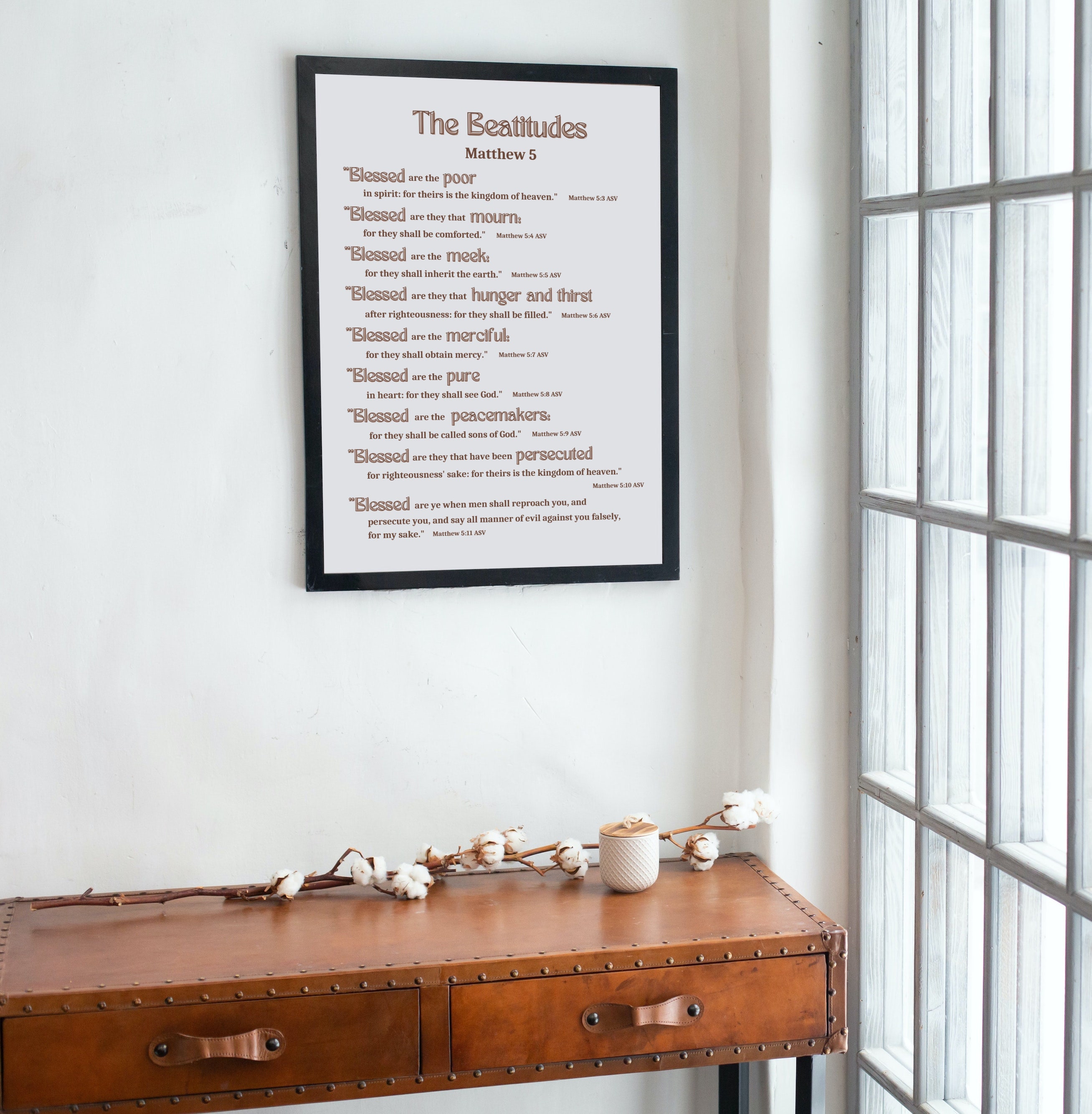 The Beatitudes, Beatitudes Poster, Beatitudes Printable, Matthew 5 ...