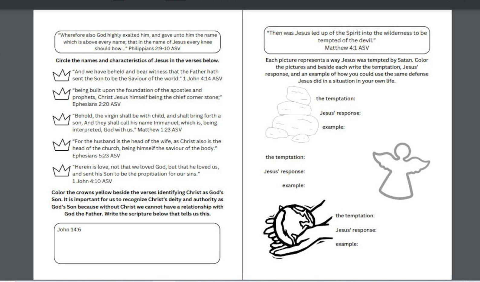Life of Jesus, Bible Worksheets, Jesus Printable, Kids Bible Study ...