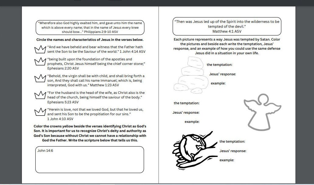 Life of Jesus, Bible Worksheets, Jesus Printable, Kids Bible Study ...