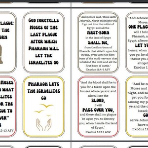 10 Plagues, Ten Plagues Bible, Ten Plagues of Egypt, Bible Flash Cards ...