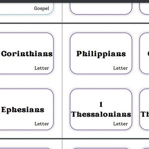Books of the Bible Flashcards, Books of Bible Cards for Kids, Kids ...