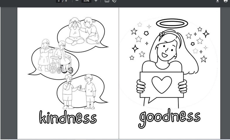 Fruit of the Spirit, Bible Coloring Pages, Bible Coloring Kids, Bible ...