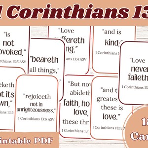 1 Corinthians 13, Bible Flashcards, Corinthians, Corinthians 13, Bible ...
