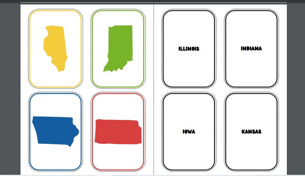50 States, 50 US States, 50 States for Kids, US Geography, Kids ...