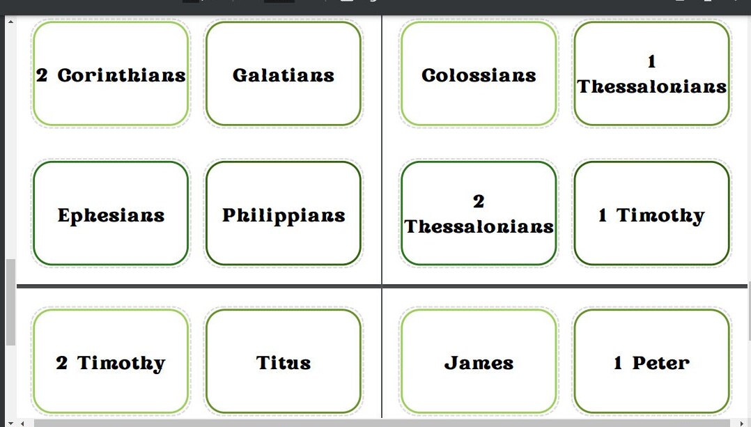 Books of the Bible Flashcards, Books of Bible Cards for Kids, Kids ...