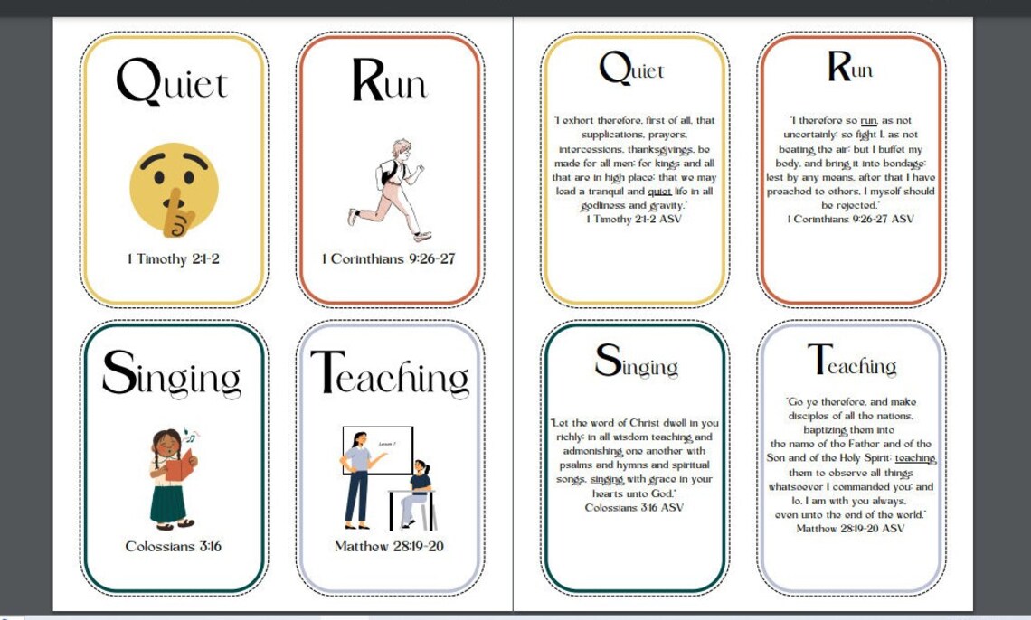 Bible Alphabet, Kids Bible Cards, Alphabet Flashcards, ABC Bible Verses ...