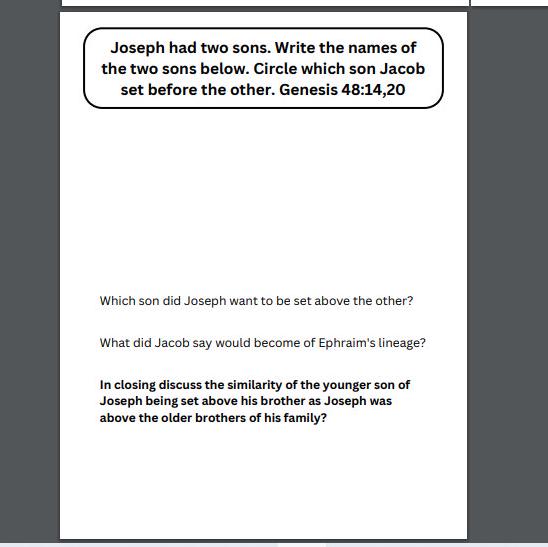 Story of Joseph, Bible Activity Pages, Bible Worksheets, Kids Bible ...