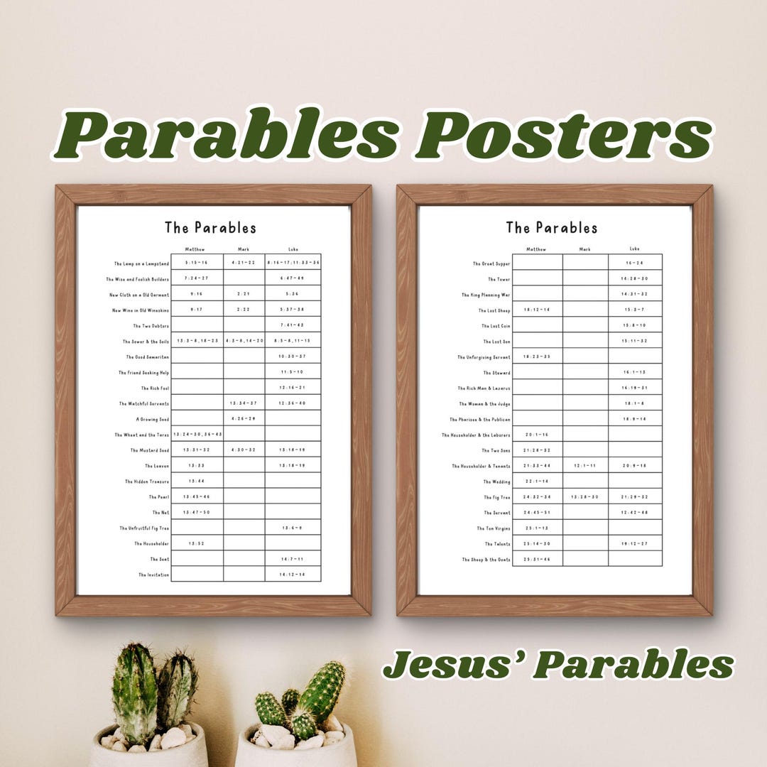 Parables, Parables of Jesus, Jesus Parables, Jesus Printable, Jesus ...