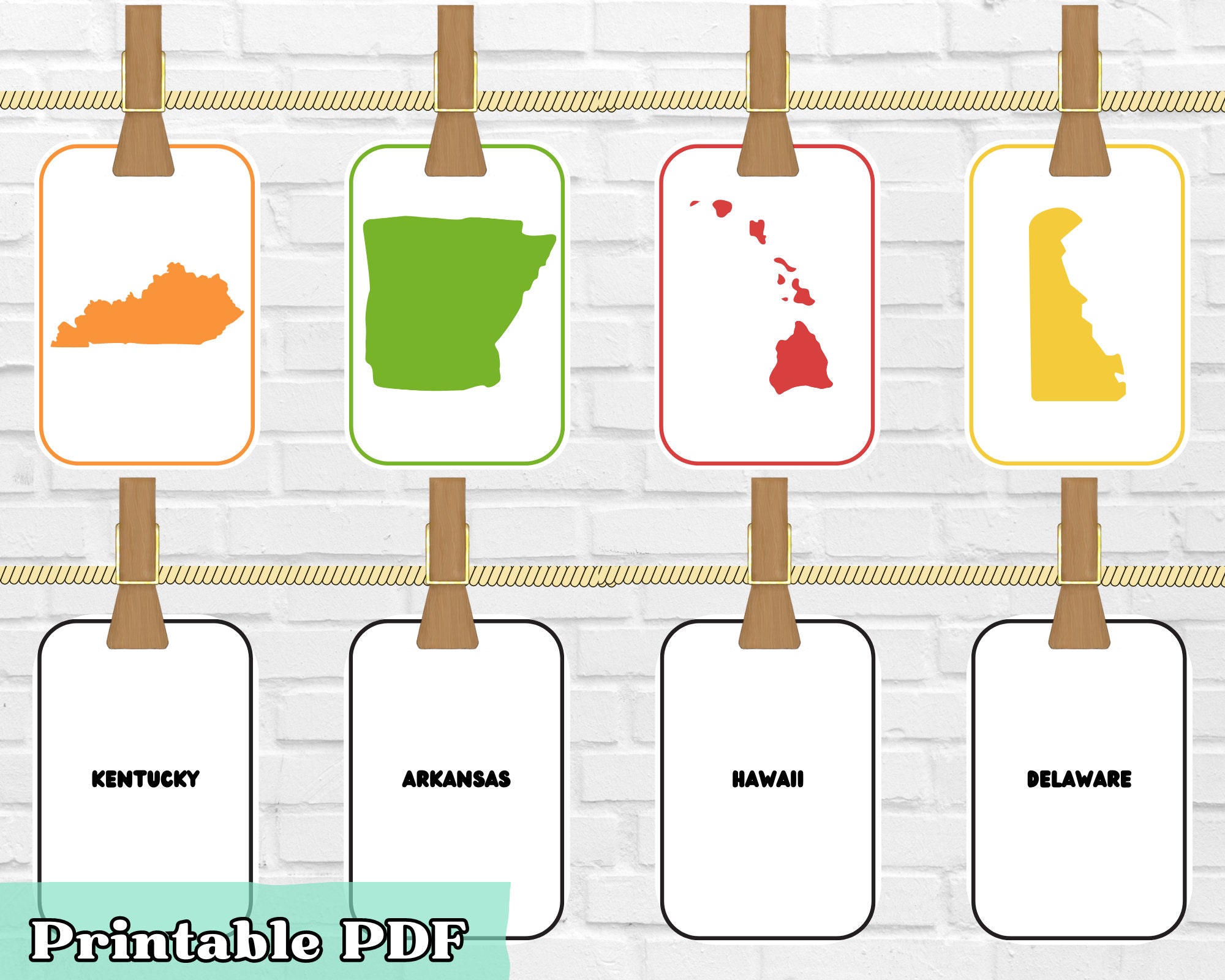 50 States, 50 US States, 50 States for Kids, US Geography, Kids ...