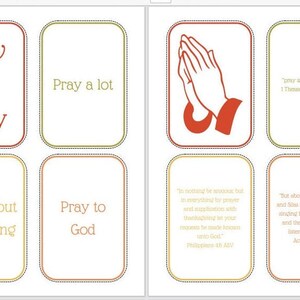How to Pray, Kids Prayer Cards, Childrens Prayer, Bible Flashcards ...