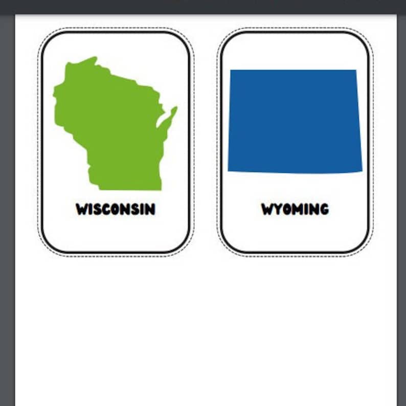50 States, 50 US States, 50 States for Kids, US Geography, Kids ...