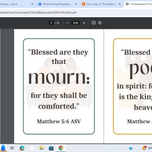 The Beatitudes, Beatitudes, Beatitudes Printable, Matthew 5, Beatitudes ...