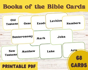 Bible Flashcards, Movement Cards, Kids Bible Activity, Bible Cards for ...